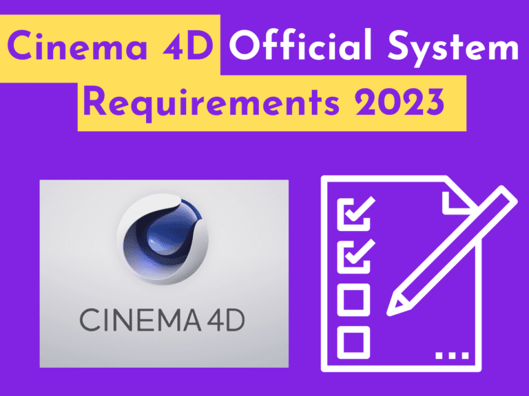 What Are Maxon Cinema 4D System Requirements for a Seamless Experience ...